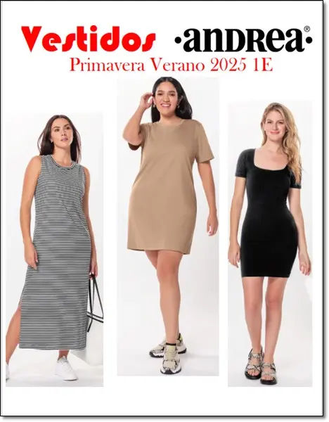 Nuevos VESTIDOS ANDREA 2025 | CatalogosMX