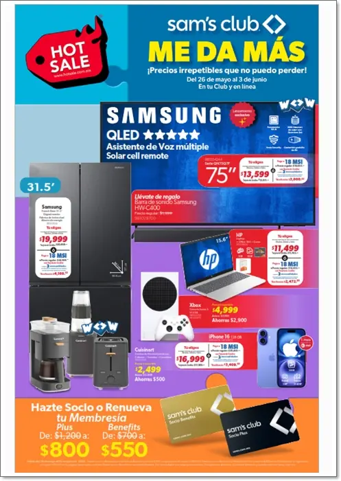 Hot Sale Sam's Club 2025 • Promociones recientes | CatalogosMX
