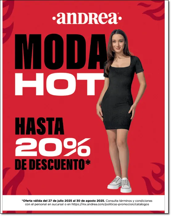 Catálogo Andrea Moda Hot Agosto 2025 | 20% de Descuento • CatalogosMX
