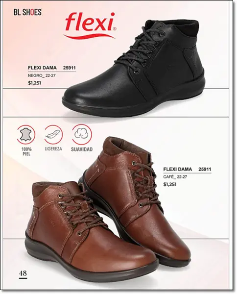 Catálogo BL Shoes Flexi Dama 2025: Zapatos Confortables • México ...